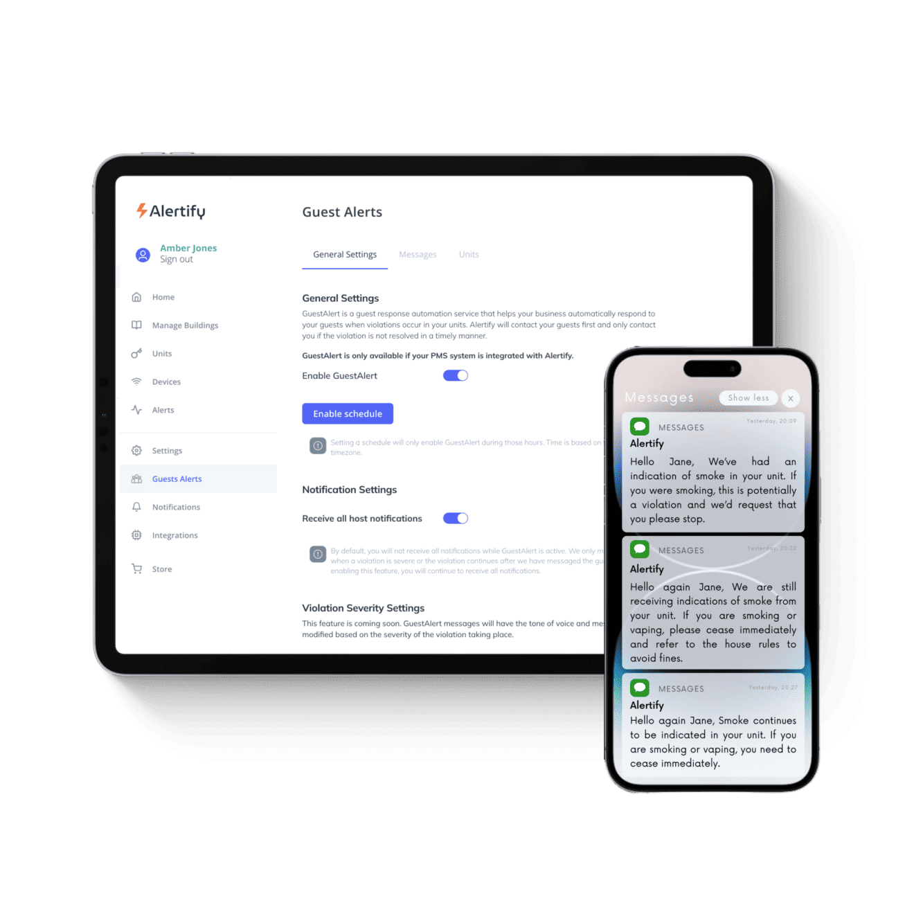 Alertify - Noise & Smoking Monitoring for Hotels & Airbnbs